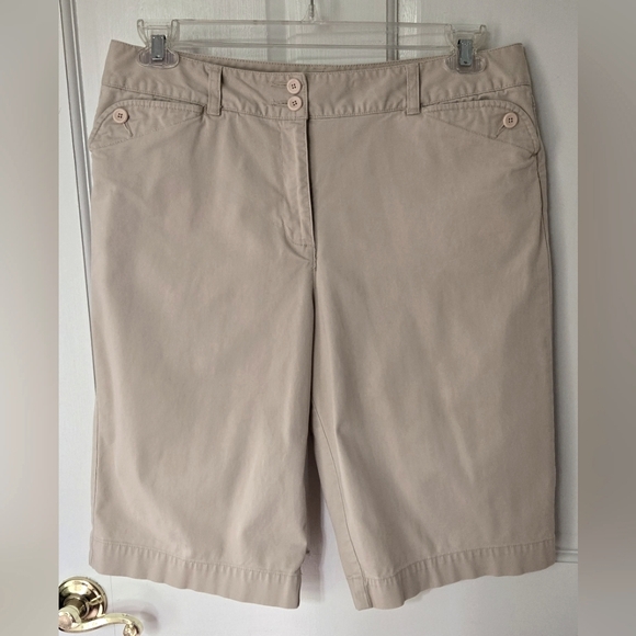 Talbots | Shorts | Talbots Buttonpocket Stretch Khaki Shorts 2 Inseam ...